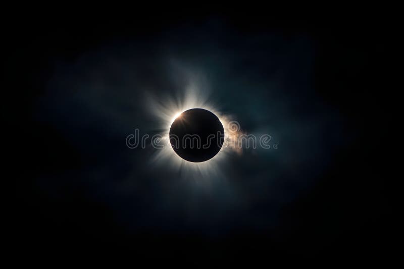 Celestial Event Captures Total Solar Eclipse Dark Sky Generative Ai Stock Photos - Free ...