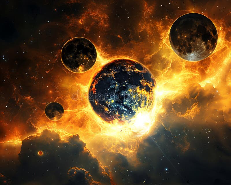 Multiple Eclipses Stock Illustrations – 1 Multiple Eclipses Stock ...