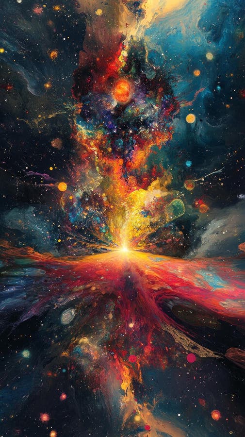 Celestial Explosion of Swirling Galaxies and Vibrant Cosmic Nebulae ...