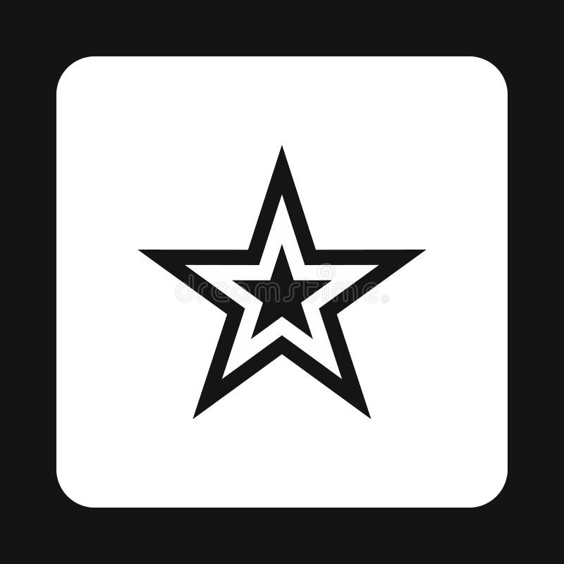 Celestial Figure Star Icon, Simple Style Stock Vector - Illustration of ...