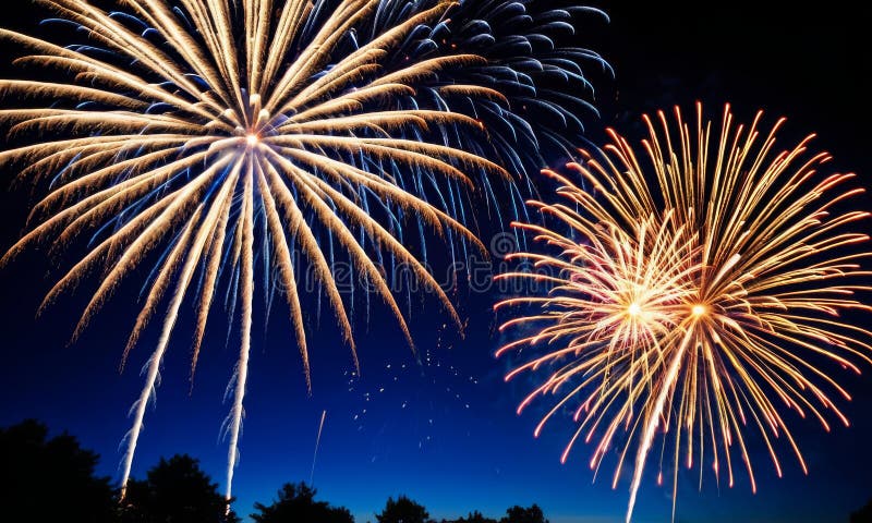 Celestial Firework Patterns Stock Photo - Image of tradition, fiery ...