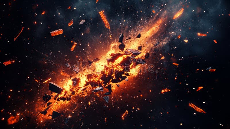 Fiery Spectacle Molten Lava Erupting from a Volcanos Crater Under a ...