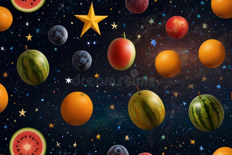 "Celestial Fruit Constellations" Stock Illustration - Illustration of ...