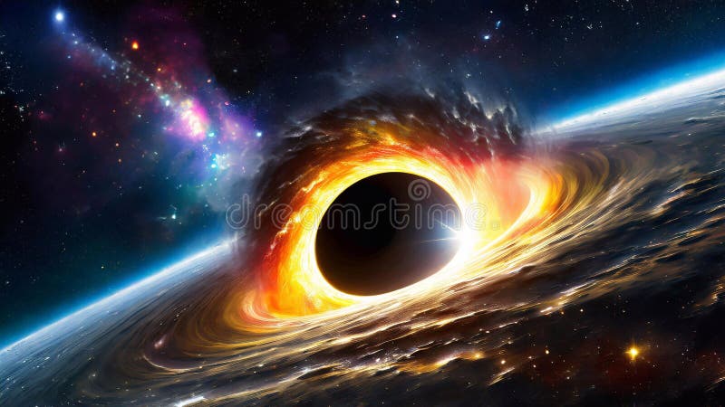 Celestial Gateway Exploring the Depths of a Cosmic Wormhole in Space ...