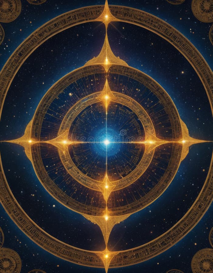 Celestial Geometry in Starry Expanse Stock Photo - Image of astral ...