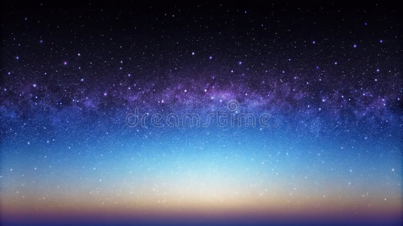 Celestial Gradient a Serene Night Sky Transitioning To a Calm Dawn ...