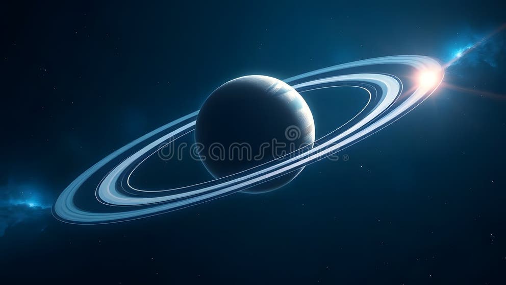 Celestial Harmony Planetary Alignment in Glowing Orbits Stock ...