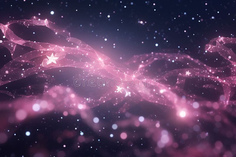 Celestial Hope Stars Arranged in the Shape of a Stock Illustration ...