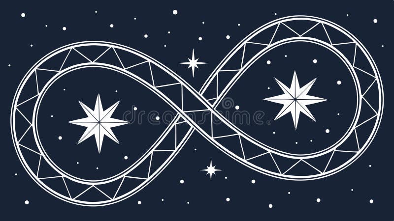 Celestial Infinity Symbol, Spirituality and Universe Concept, Vector ...