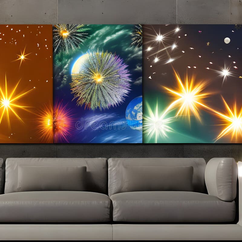 A Celestial Interpretation of the Four Seasons, with Suns and Moons ...