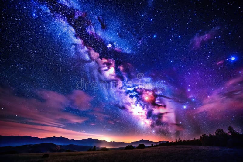 Celestial Learning Background a Starry Night Sky Perfect for ...