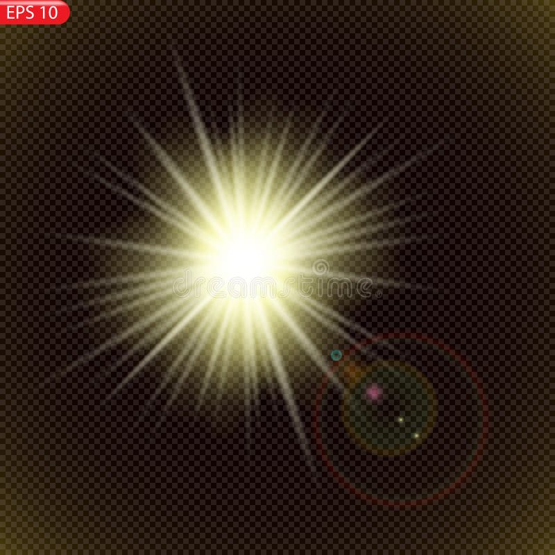Celestial Light Elements: Realistic Camera Flash, Sunlight Sparkle, and ...