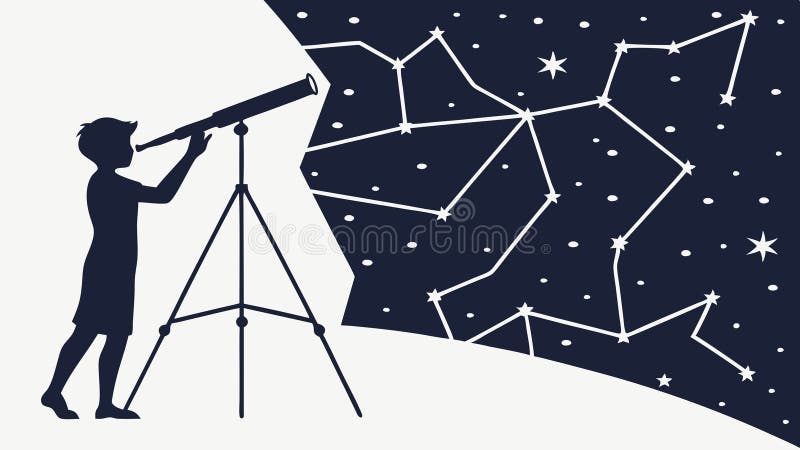 A Celestial Map of Constellations Spread Across the Dark Night Sky ...