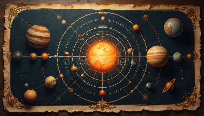 Celestial Chart Map Illustration Stock Illustrations – 671 Celestial ...