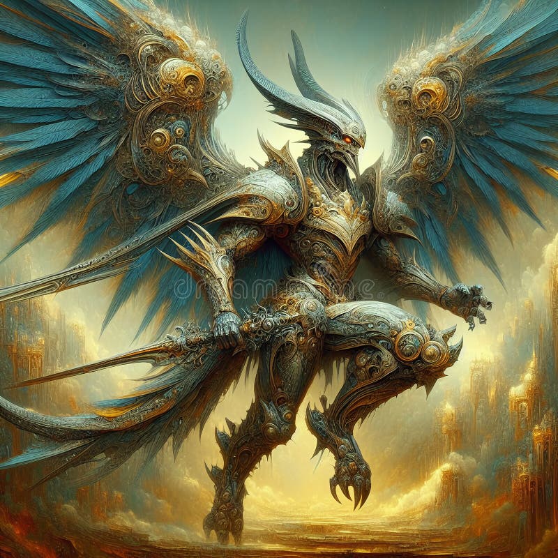 Celestial Mechanics: Seraphim Steampunk, Mechanical Angelic Creature ...