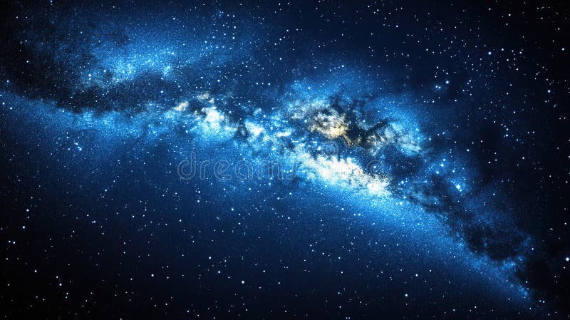 Celestial Milky Way Galaxy Cosmic Night Sky Background Stock Image ...