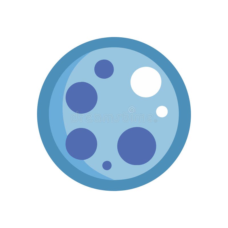 Celestial Moon Icon for Nighttime Stock Vector - Illustration of moon ...