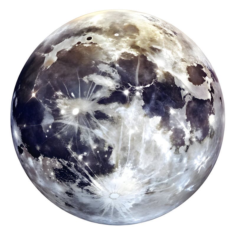 Celestial Moon Images for Space Design PSD Stock Illustration ...