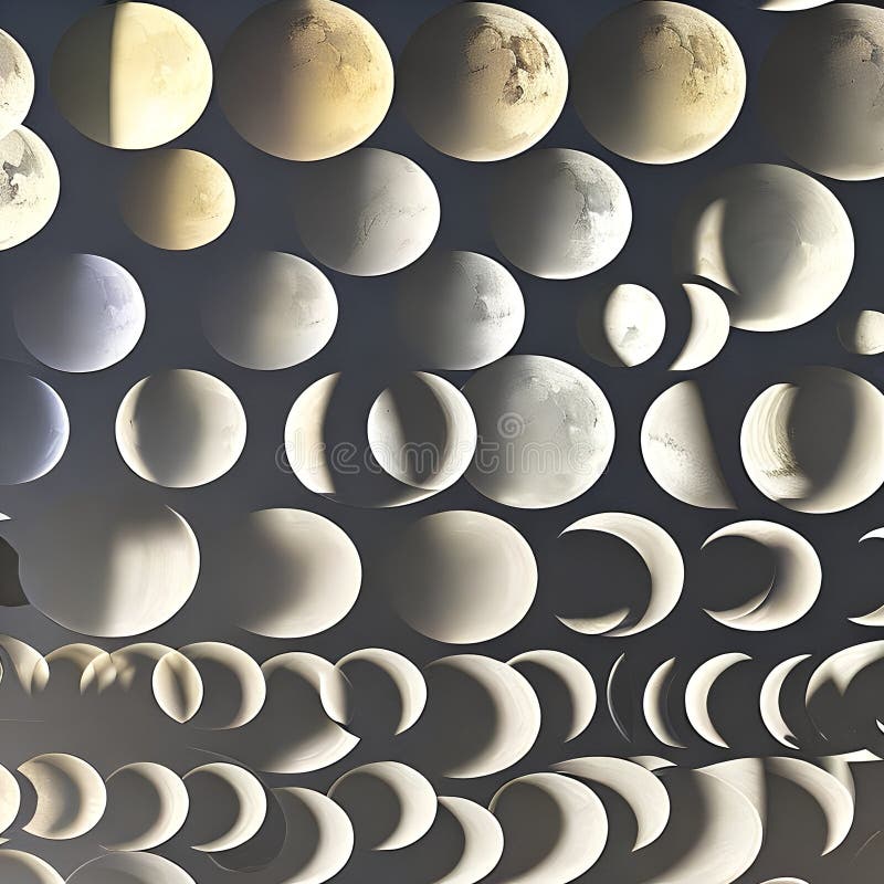 1945 Celestial Moon Phases: a Mesmerizing and Celestial Background ...