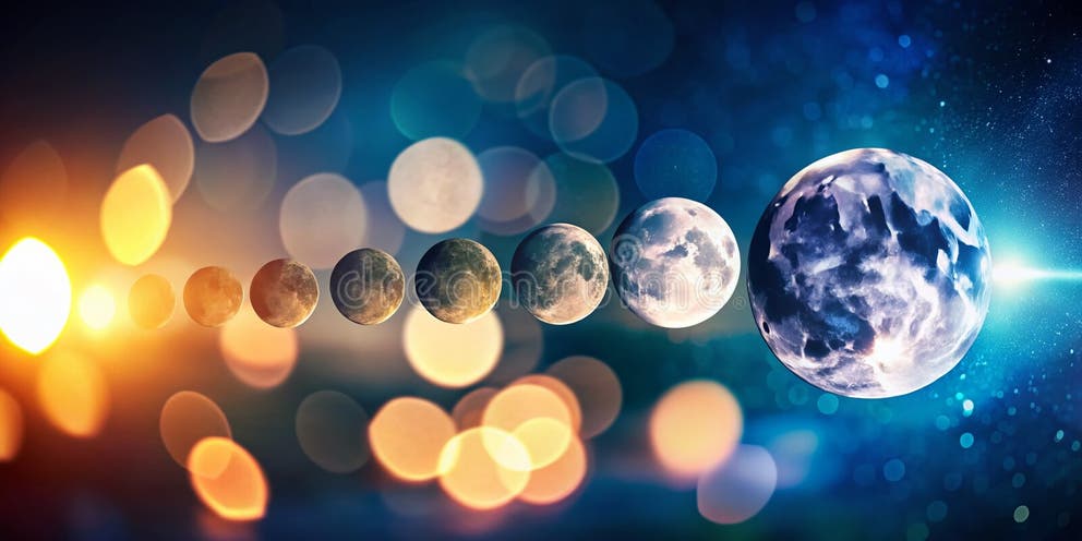 Celestial Navigation Miniature Arrow Points To Moon Phases from ...