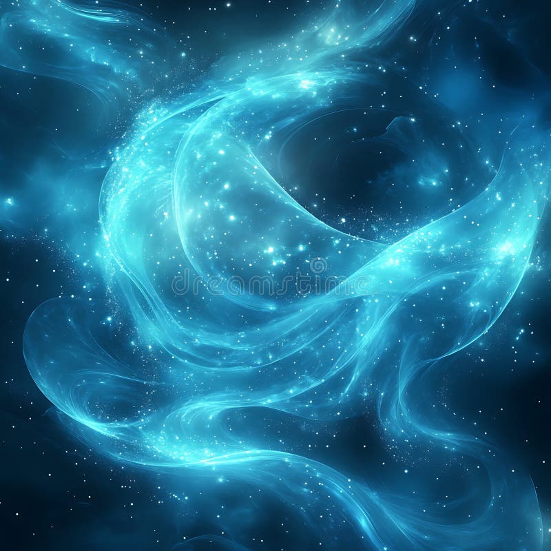 Celestial Nebula Swirl Cosmic Dust and Light Dance Stock Image - Image ...
