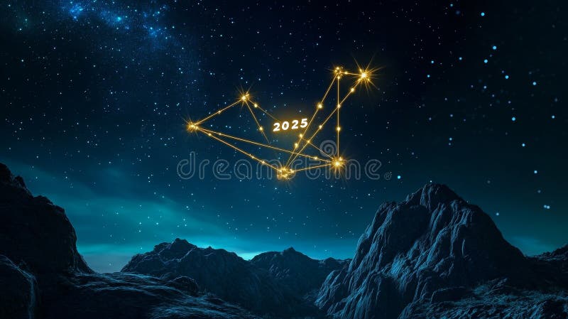 Celestial New Year 2025 New Year Hope Future Cosmos Constellation a ...