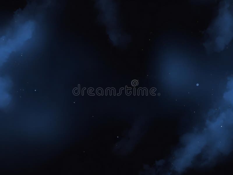 Celestial Night: a Deep Blue Cosmic Canvas Stock Illustration ...