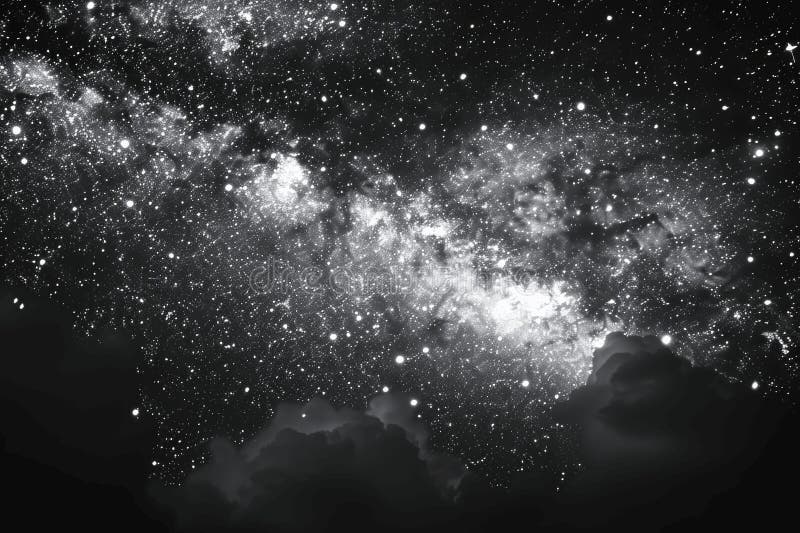 Celestial Night Sky with Galaxy and Nebulae in High Definition Stock ...