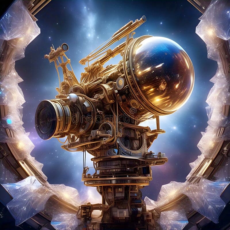 Celestial Observatory: a Glimpse into the Cosmos Stock Photo - Image of ...