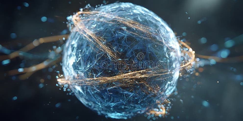 Celestial Orb Stunning Abstract Sphere Artwork Stock Illustration ...