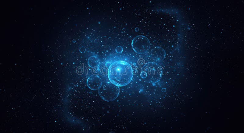 "Celestial Orbs: a Cosmic Symphony of Light" Stock Illustration ...