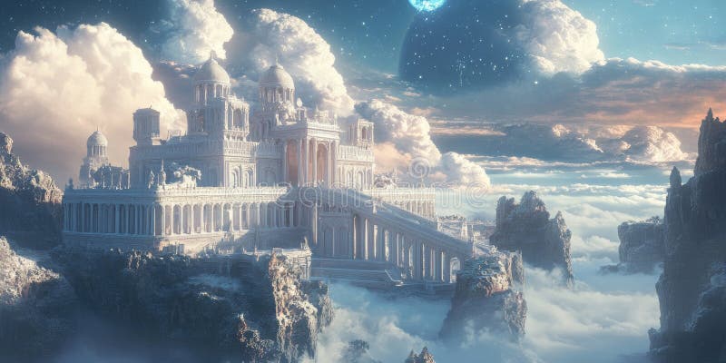A Celestial Palace Resting on the Edge of the Universe for Mythical ...