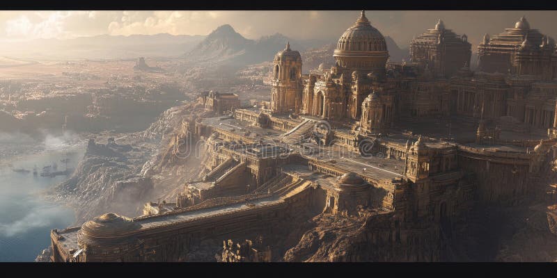 A Celestial Palace Resting on the Edge of the Universe for Mythical ...