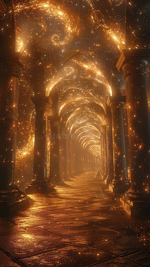 Celestial Pathway stock illustration. Illustration of cosmic - 334422964