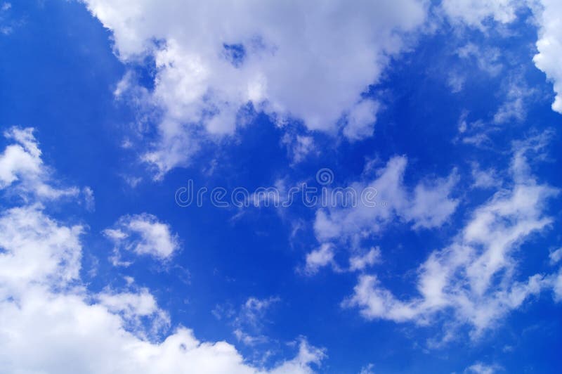 Celestial Pattern of Blue Sky Covered with Clouds Stock Image - Image ...