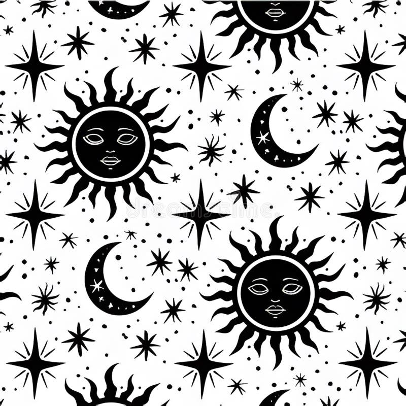 Celestial Pattern Design stock vector. Illustration of symbol - 328893150