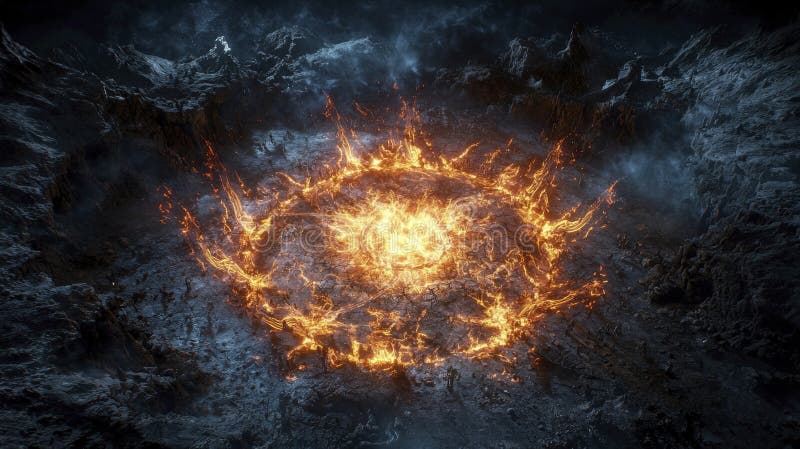 Celestial Practitioner Creates Dimension-warping Bar in Fiery Landscape ...