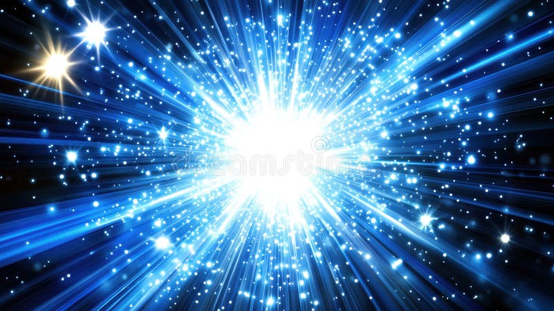 Celestial Radiance a Burst of Light and Cosmic Energy Emanating from ...