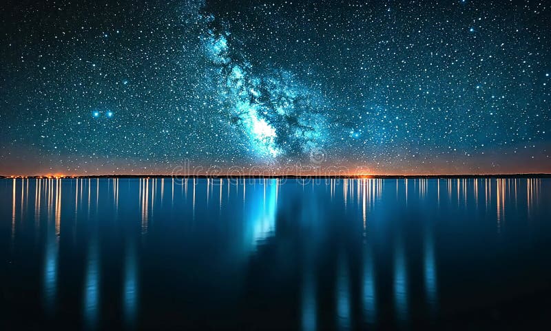 Celestial Reflections on Still Water Stock Footage - Video of ...