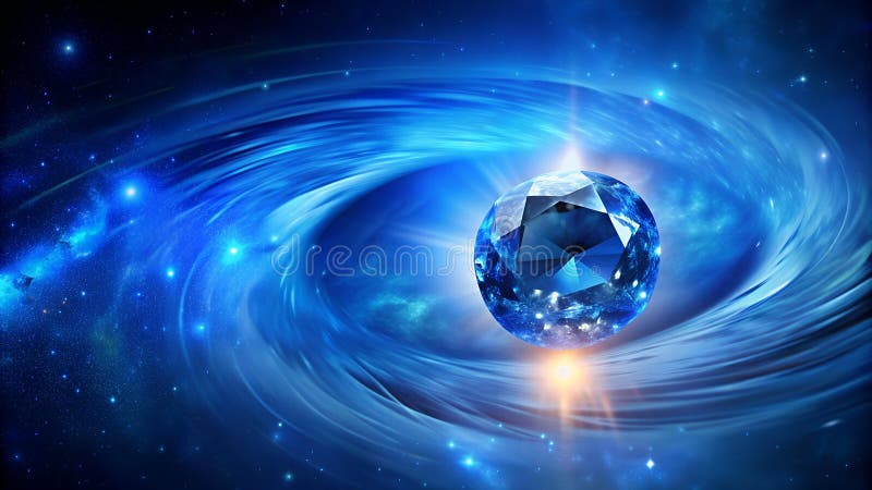 Celestial Sapphire: a Night Sky Symphony AI Generated Stock ...