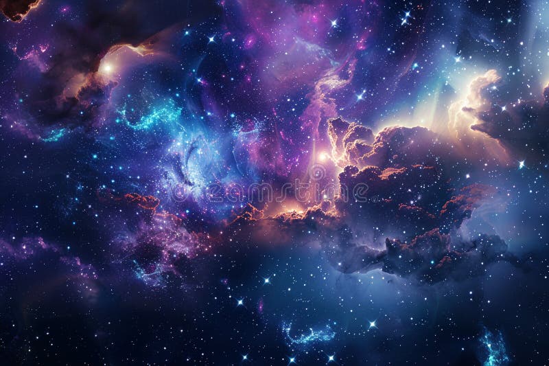 Celestial Scene with Colorful and Deep Space Elements Portraying the ...