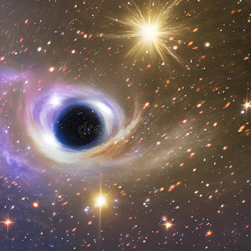 A Celestial Scene of Galaxies Colliding, Stars Exploding, and Black ...