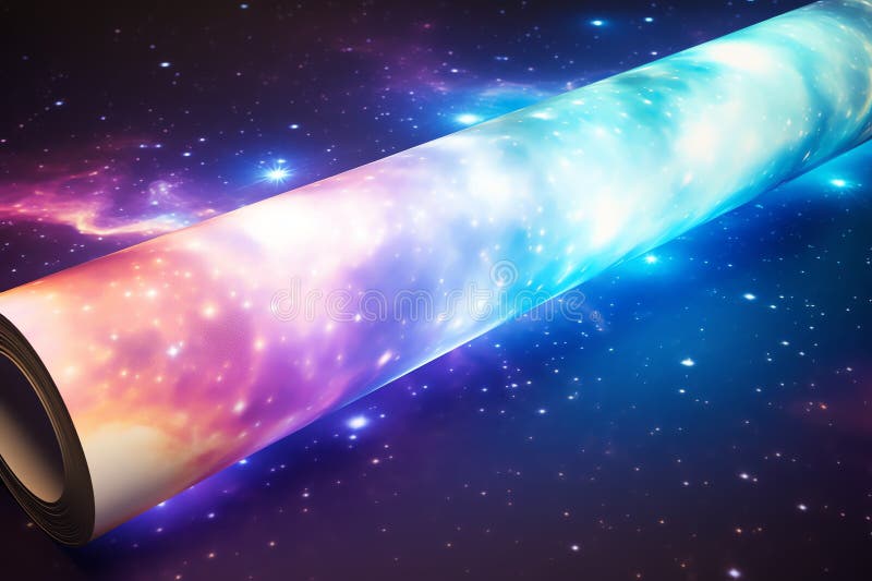 Celestial Scroll Fantasy Sky Night Gazing Stock Illustration ...