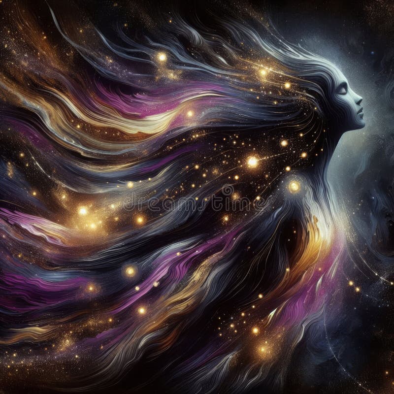 The Celestial Sentinel in Radiant Light Stock Illustration ...