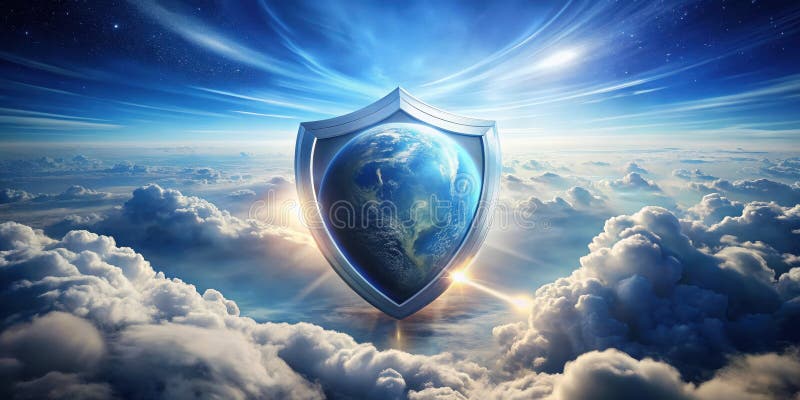 A Celestial Shield Enveloping Our Planet, a Symbol of Global Protection ...
