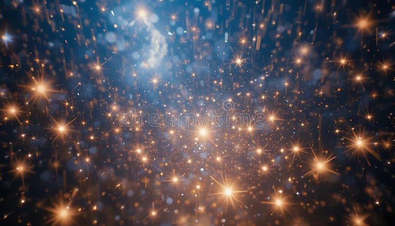 Celestial Sparkles: a Night Sky Abstract Stock Illustration ...
