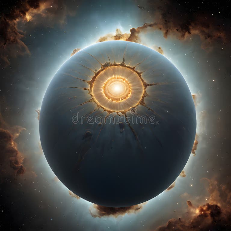 Celestial Sphere in Cosmic Clouds Stock Photo - Image of luminous ...