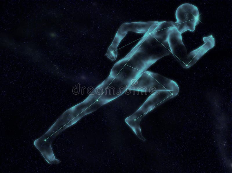 Celestial Sprinter stock illustration. Illustration of fiction - 32769977