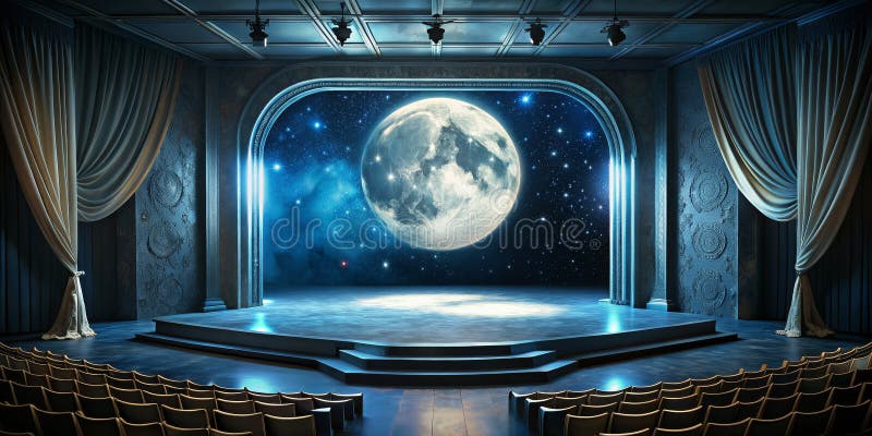 Moonlit Theater Stock Illustrations – 7 Moonlit Theater Stock ...