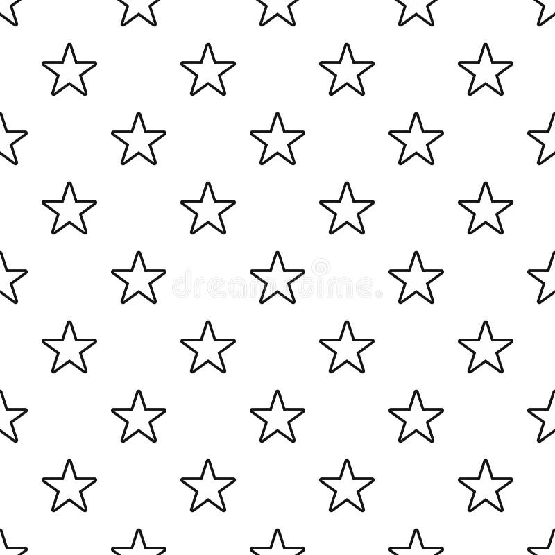 Celestial Star Pattern, Simple Style Stock Vector - Illustration of ...